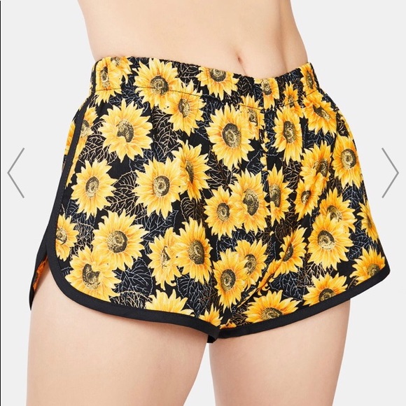 Dolls Kill | Shorts | Rojas Dollskill Sunflower Lounge Shorts | Poshmark